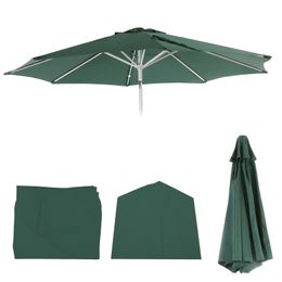 MCW Ersatz-Bezug f&uuml;r Sonnenschirm Asti, Sonnenschirmbezug Ersatzbezug, &Oslash; 3m Stoff/Textil ~ gr&uuml;n