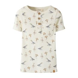 Lil'atelier Shirt Jungen Gr&ouml;&szlig;e 92 hellbraun / hellgrau / wei&szlig;