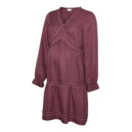 MAMALICIOUS Umstand Kleid 'MLAda' Damen Gr&ouml;&szlig;e 40 weinrot Sommerkleid