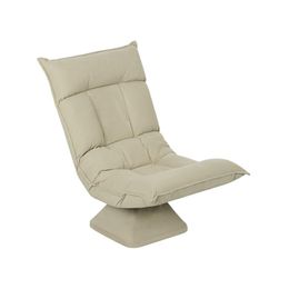 HOMCOM Bodenstuhl in Beige 70L x 62B x 95H cm | Gr.: onesize