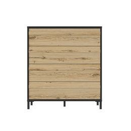 CALICOSY Kommode Mimizan in Eiche - (W)94 x (H)104 x (L)45 cm | Gr.: onesize