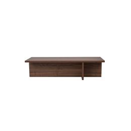 CALICOSY Couchtisch HARBOR in Nussbaum - (W)120 x (H)30 x (L)45 cm | Gr.: onesize
