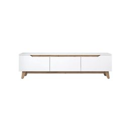 CALICOSY TV-M&ouml;bel D1 - 2472 in Wei&szlig; - (W)180 x (H)48,6 x (L)35 cm | Gr.: onesize