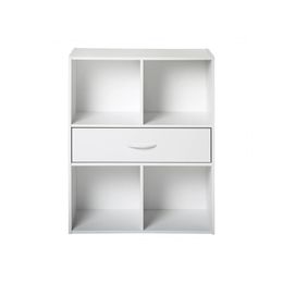CALICOSY Lagerregal 11710 in Wei&szlig; - (W)62 x (H)80 x (L)29.5 cm | Gr.: onesize