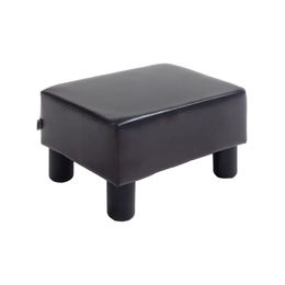 HOMCOM Fu&szlig;hocker in Schwarz 40L x 30B x 24H cm | Gr.: onesize