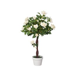 Outsunny k&uuml;nstliche Pflanzen in Wei&szlig; 18L x 18B x 90H cm | Gr.: onesize