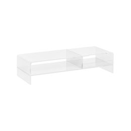 HOMCOM Monitorst&auml;nder in Transparent 50,8L x 19B x 12H cm | Gr.: onesize