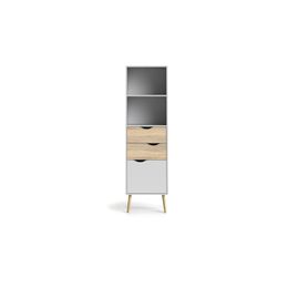 CALICOSY Regal BILLUND in Wei&szlig; - (W)50,2 x (H)171,3 x (L)39,1 cm | Gr.: onesize