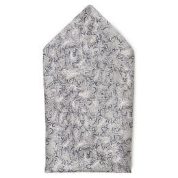 Digel Fliege, Einstecktuch in hellgrau marine - 0001 | Gr.: onesize