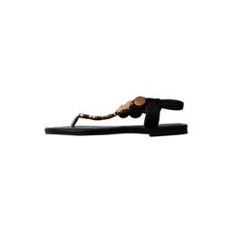 Sixth Sens Flache Slipper-Sandalen &bdquo;Paris&ldquo; Schwarz | Gr.: 38