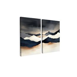 OnlyWow Leinwandbild 2er Set | Gr.: 80 x 60 cm