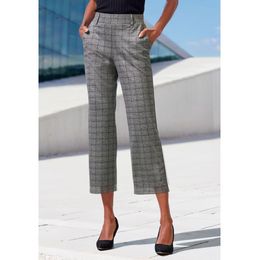 Lascana Culotte in grau kariert | Gr.: 32/34