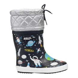 Aigle Gummistiefel Giboulee Space in dunkelbalu bunt-kombi in dunkelbalu bunt-kombi | Gr.: 19