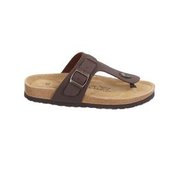 BIOSOFT Sandalen Toe Post in Braun | Gr.: 38