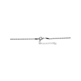 Adeli&aacute;s Unisex Halskette &ndash; Kordelkette aus Edelstahl in silber | Gr.: 42 cm