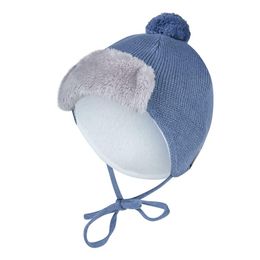 Sterntaler Bommelm&uuml;tze Flieger in mittelblau | Gr.: 39 cm