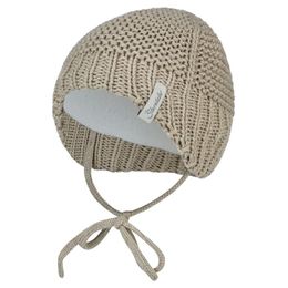 Sterntaler Strickm&uuml;tze Mouline in steingrau | Gr.: 47 cm