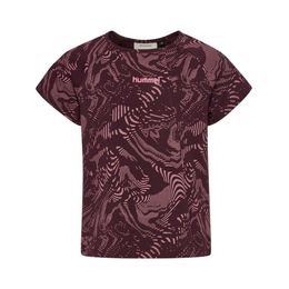Hummel Shirt "Aop A-Shaped T-Shirt" in Rot | Gr.: 134