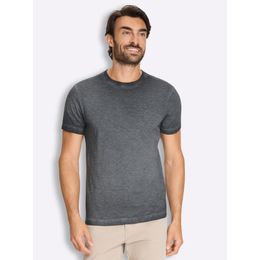 WITT Herren Kurzarmshirt mit Rundhals-Ausschnitt, Baumwolle, schwarz, Gr&ouml;&szlig;e 52/54