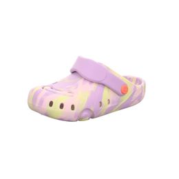 Superfit Pantolette SPLASH C in Lila/Gelb | Gr.: 32