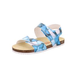 Superfit Tieffu&szlig;bett Sandale BIOS FLEX in Blau/Mehrfarbig | Gr.: 32