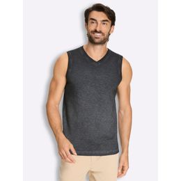 WITT Herren V-Shirt &auml;rmellos, aus Baumwolle, schwarz, Gr&ouml;&szlig;e 64/66