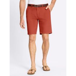 Marco Donati Herren Bermudas aus Twill-Qualit&auml;t, rostrot, Gr&ouml;&szlig;e 52