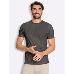 WITT Herren Kurzarmshirt mit Rundhals-Ausschnitt, Baumwolle, graphit, Gr&ouml;&szlig;e 60/62