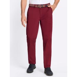 Marco Donati Herren Hose in leichter Twill-Qualit&auml;t, dunkelrot, Gr&ouml;&szlig;e 25