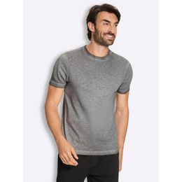 WITT Herren Kurzarmshirt mit Rundhals-Ausschnitt, Baumwolle, grau, Gr&ouml;&szlig;e 48/50