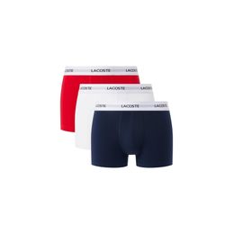 Lacoste Boxer shorts male size XL Dark blue / Fire red / White