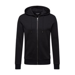 Jack & Jones JACK & JONES Zip-Up Hoodie male size S Black