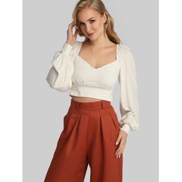 Madnezz House Bluse Damen Gr&ouml;&szlig;e L naturwei&szlig;