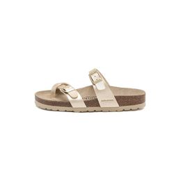 BABUNKERS Family Zehentrenner in Gold - 38% | Gr&ouml;&szlig;e 41 | Damen-sandalen