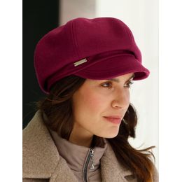 Heine Damen M&uuml;tze, Rot, M&uuml;tzen & H&uuml;te, Material: Polyester