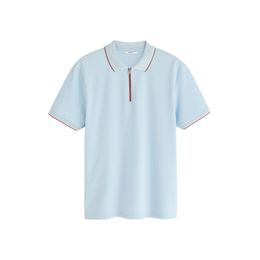 next Poloshirt Herren Gr&ouml;&szlig;e XS hellblau / braun