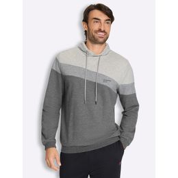 Catamaran Sports Herren Sweatshirt mit weitenregulierbarem Kragen, anthrazit-hellgrau-meliert, Gr&ouml;&szlig;e 44/46
