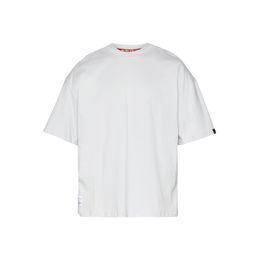 Alpha Industries T-Shirt Herren Gr&ouml;&szlig;e S hellgrau / dunkellila