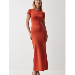 Happiness İstanbul Kleid Damen Gr&ouml;&szlig;e 38 orange Sommerkleid