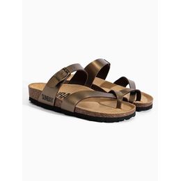 Sunbay Zehentrenner "Tulipe" in Gold - 58% | Gr&ouml;&szlig;e 36 | Damen-sandalen