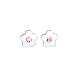 Elli Ohrringe 'Blume' M&auml;dchen Gr&ouml;&szlig;e One Size rosa / silber