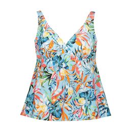Venice Beach Tankini-Oberteil in Hellblau/ Bunt - 38% | Gr&ouml;&szlig;e 38B-Cup | Damen-bademode