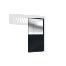 Weide Anthrazit-Aluminium Lamellenwand F&uuml;r Weide Pergola Drehbare Lamellenanthrazit 1.23 Meter