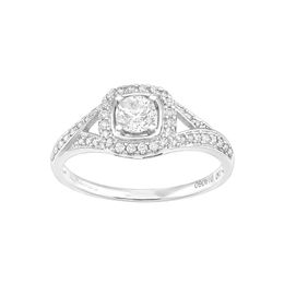 Diamant Leternel Ring Damen Gr&ouml;&szlig;e 54 silber