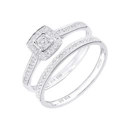 Diamant Leternel Ring Damen Gr&ouml;&szlig;e 56 silber