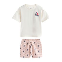 next Set Jungen Gr&ouml;&szlig;e 86 navy / hellblau / orange / wei&szlig;