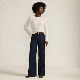LANDS' END Recover Jeans High Waist mit weitem Bein in Plus-Gr&ouml;&szlig;e, Damen, size: plus, Blau, by Lands' End