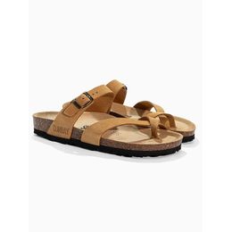 Sunbay Leder-Zehentrenner "Tulipe" in Hellbraun - 55% | Gr&ouml;&szlig;e 37 | Damen-sandalen