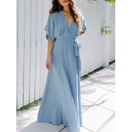 Milan Kiss Kleid in Hellblau - 54% | Gr&ouml;&szlig;e L | Damen-kleider
