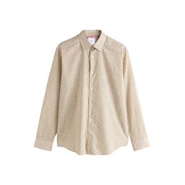 next Button Up Shirt male size M Yellow / Rose / White